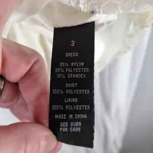 BCX | Dresses | Bcx Sheer Lace Overlay Offwhite Dress Sz 3 Juniors ...